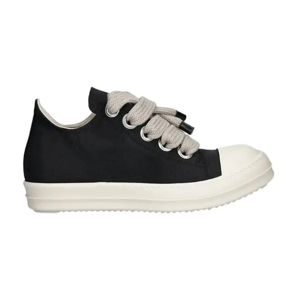 Rick Owens Jumbo Lace Low Sneakers - Black