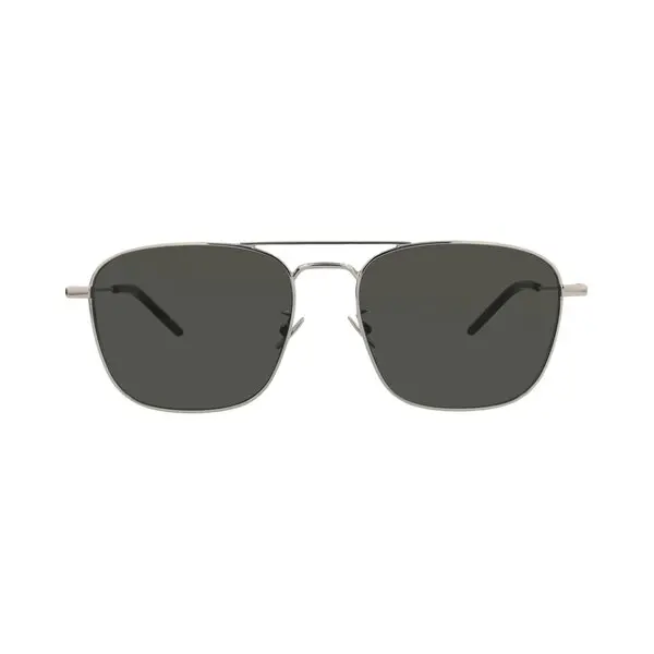 Saint Laurent Aviator-frame Metal Sunglasses - Silver