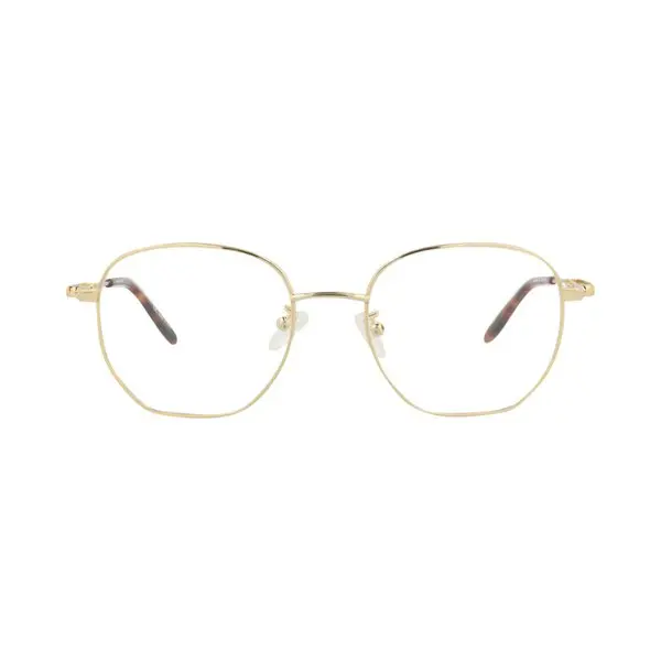 Alexander McQueen Round-frame Optical Frames - Gold