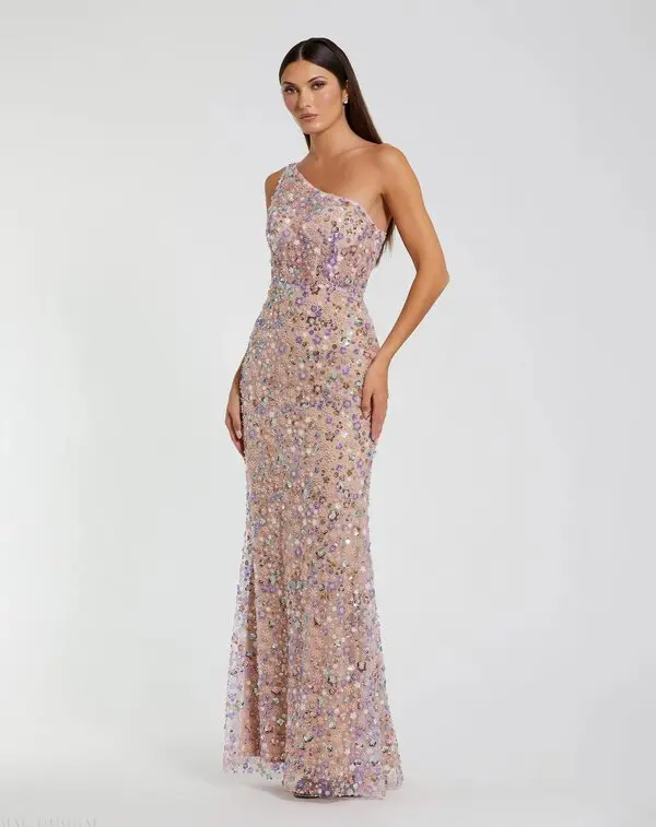 Mac Duggal Floral Embellished Gown