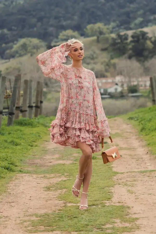 chinese dress ladies Mac Duggal 67499 Long Sleeve Floral Cocktail Dress