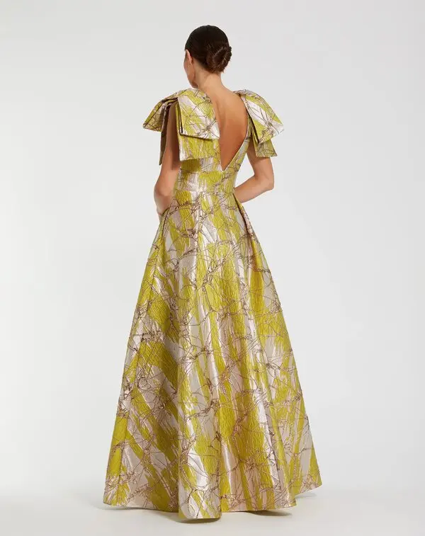 a line cape dress Cloud Starlet Cape Gown– Teuta Matoshi main image 0