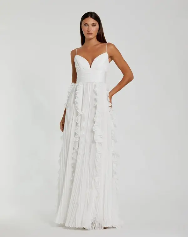 Women's White Chiffon Dresses | Editorialist