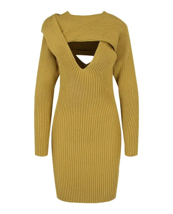 Bottega Veneta Ribbed Knit Dress