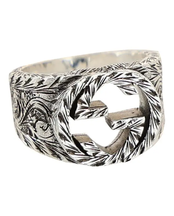 Gucci Interlocking G Paisley Ring
