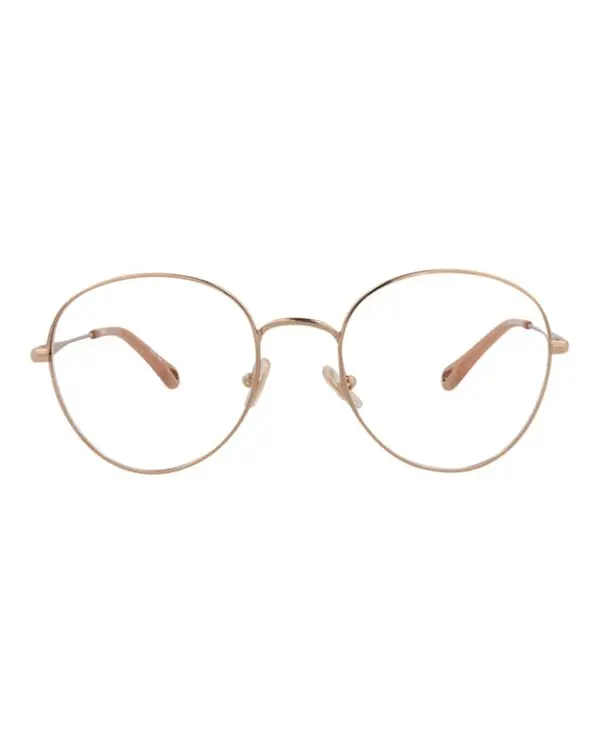 Chloé Round-frame Metal Optical Frames - Gold Gold Transparent (ch0021oa/30009911/002)