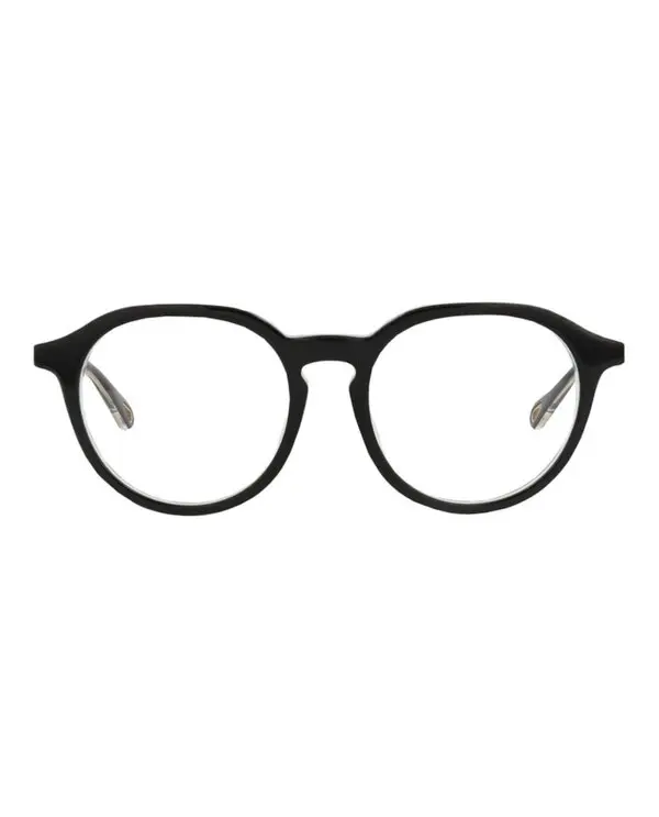 Chloé Round Frame Bio Acetate Optical Frames - Black Black Transparent (ch0012oa/30009959/003)