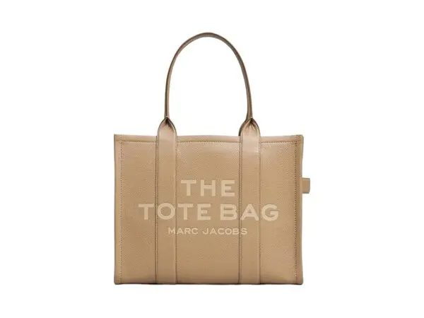 Marc Jacobs Leather Large Tote Bag - Camel