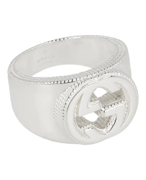 Gucci Sterling Interlocking G Ring - Silver