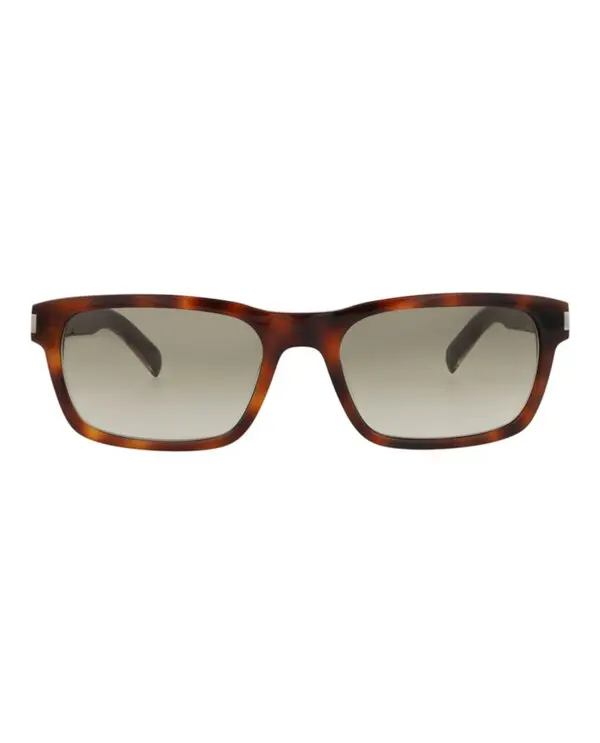 Saint Laurent Square Frame Recycled Acetate Sunglasses - Havana Crystal Brown (sl662/30015242/002)