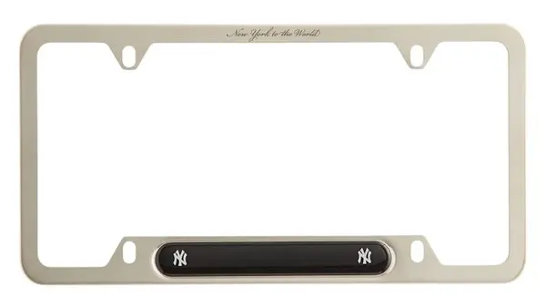 Kith X New York Yankees License Plate - Silver
