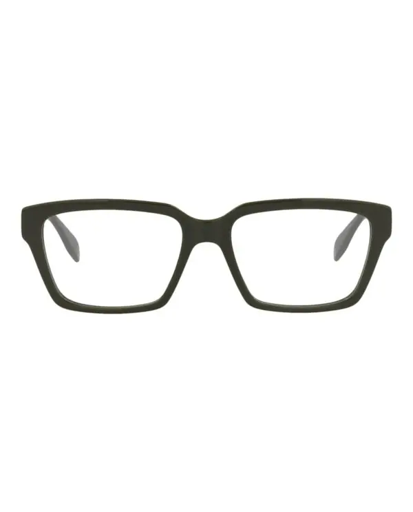 Alexander McQueen Square-frame Acetate Optical Frames - Green Green Transparent (am0332o/30011492/003)