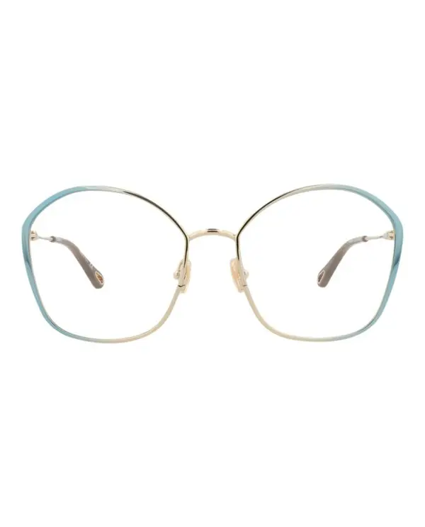 Chloé Square Metal Optical Frames - Blue Blue Transparent (ch0017oa/30009909/002)