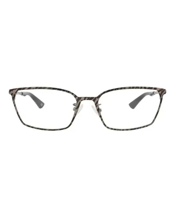 Balenciaga Square-frame Metal Optical Frames - Ruthenium Ruthenium Transparent (bb0085o/30008408/003)
