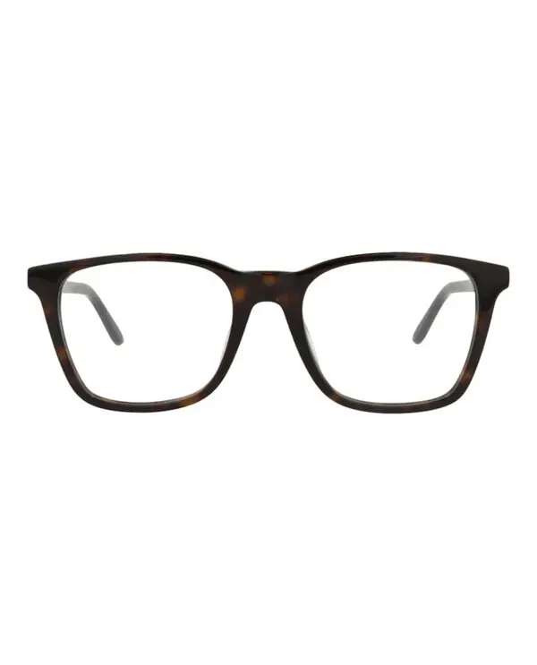 Alexander McQueen Square Acetate Optical Frames - Havana Gold Transparent (am0324o/30010866/002)