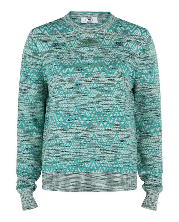 Missoni Oversized Zigzag Sweater - Gradient Green