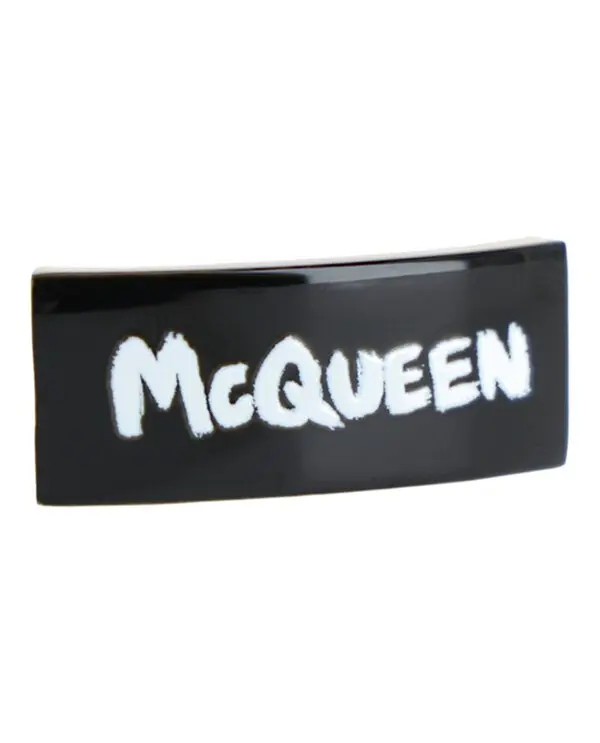 Alexander McQueen Signature Shoe Lace Clip - Black White