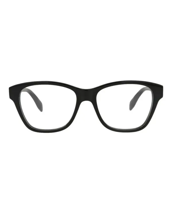 Alexander McQueen Square-frame Acetate Optical Frames - Black Black Transparent (am0306o/30010888/001)