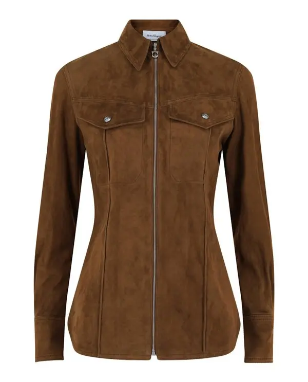 FERRAGAMO Lightweight Suede Jacket