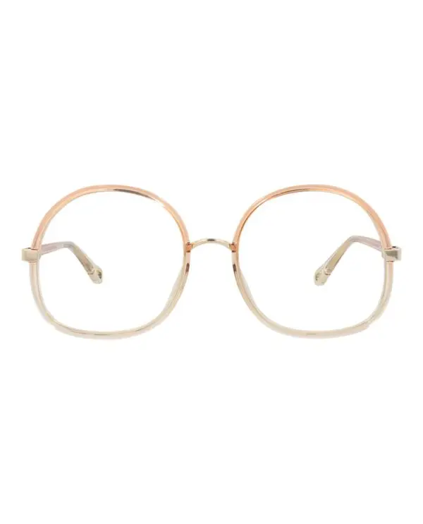 Chloé Round-frame Optical Frames - Orange Orange Transparent (ch0032o/30009868/004)