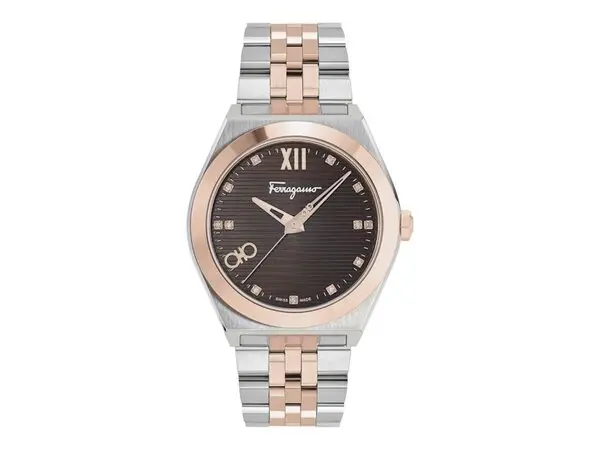 FERRAGAMO Vega Diamond Watch - Stainless Steel