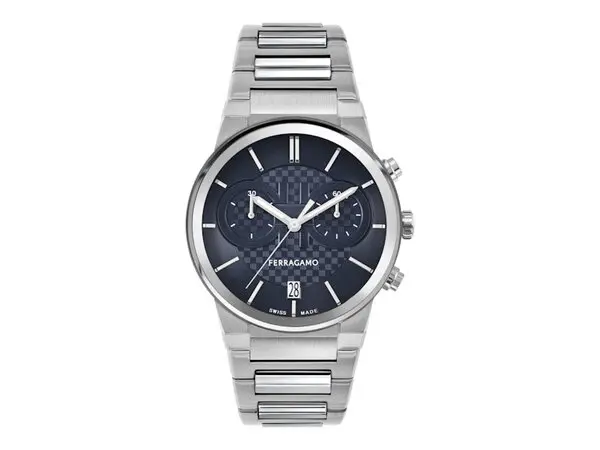 FERRAGAMO Sapphire Chrono Watch - Stainless Steel