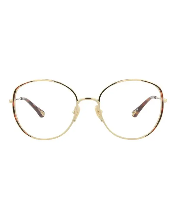 Chloé Round-frame Optical Frames - Gold Gold Transparent (ch0039o/30009848/001)