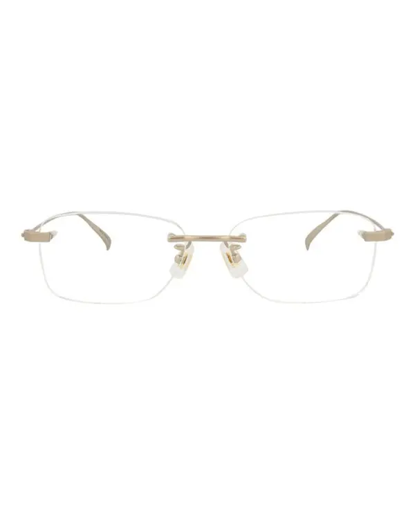 Dunhill Square Frame Titanium Optical Frames - Gold Gold Transparent (du0010oj/30009695/004)