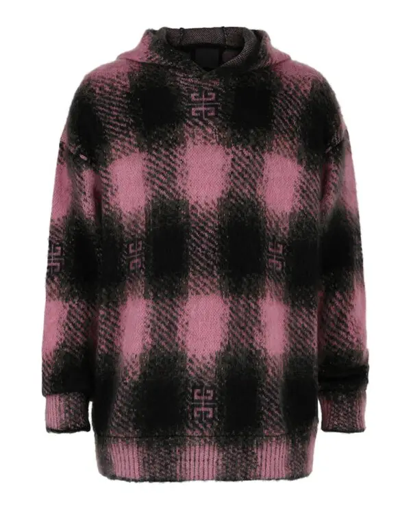 Givenchy 4g Check Hooded Sweater