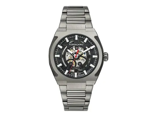 FERRAGAMO Supreme Skeleton Automatic Watch - Stainless Steel