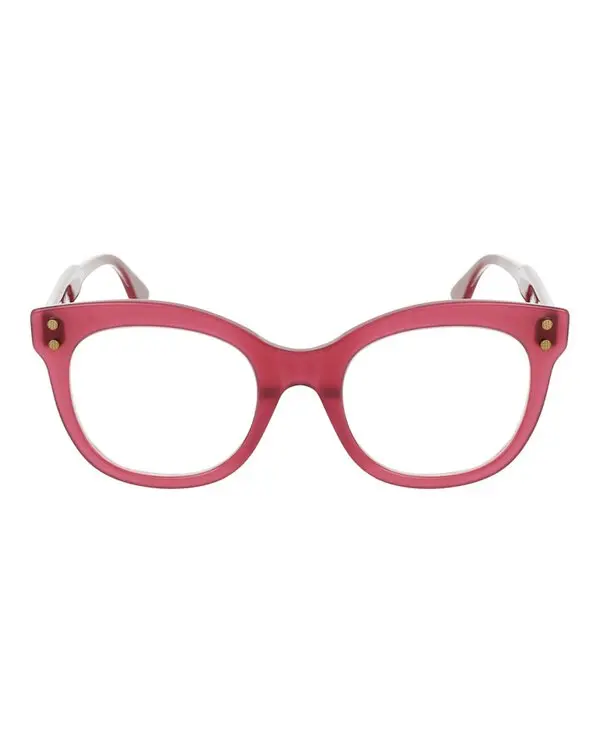 Bottega Veneta Acetate Optical Cat Eyeframe - Pink Crystal Transparent (bv0241o/30006517/003)