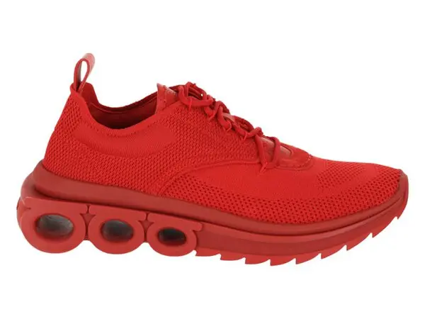 FERRAGAMO Nima Knit Sneakers - Red