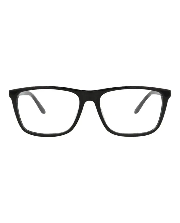 Alexander McQueen Acetate Square Frame Optical Frames - Black Silver Transparent (am0323o/30010869/001)