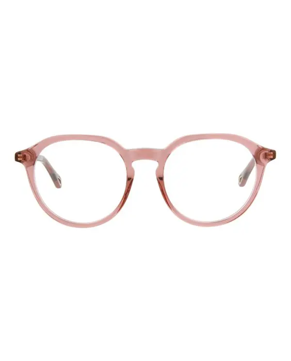 Chloé Round-frame Bio-acetate Optical Frames - Pink Pink Transparent (ch0012o/30009838/006)