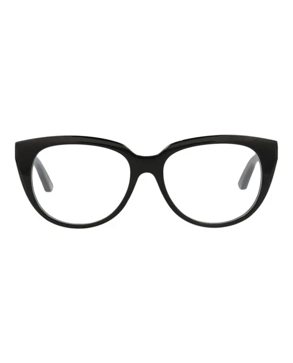 Balenciaga Round-frame Acetate Optical Frames - Black Black Transparent (bb0131o/30010040/001)