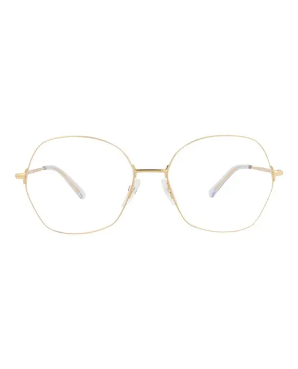 Balenciaga Round-frame Metal Optical Frames - Gold Gold Transparent (bb0014o/30006641/003)