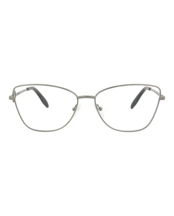 Alexander McQueen Cat Eye Metal Optical Frames - Ruthenium Ruthenium Transparent (am0290o/30009426/001)