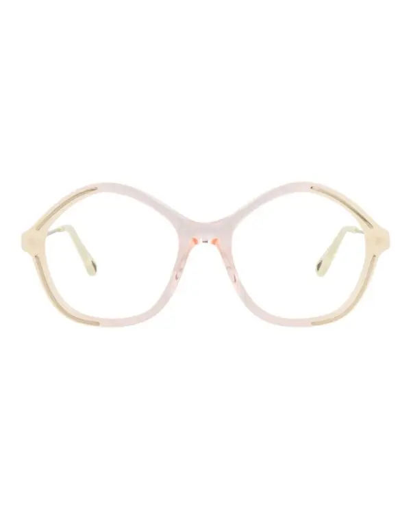 Chloé Square-frame Bio Acetate Optical Frames - Yellow Gold Transparent (ch0062o/30011511/001)