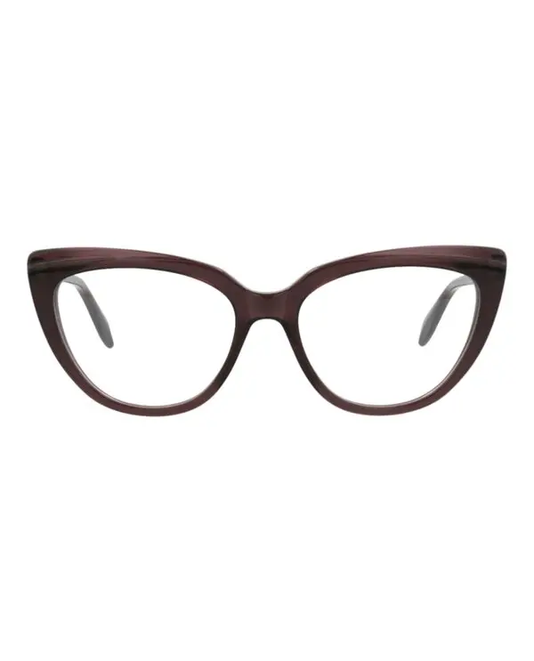 Alexander McQueen Acetate Cat Eye Optical Frames - Violet Violet Transparent (am0253o/30008688/003)