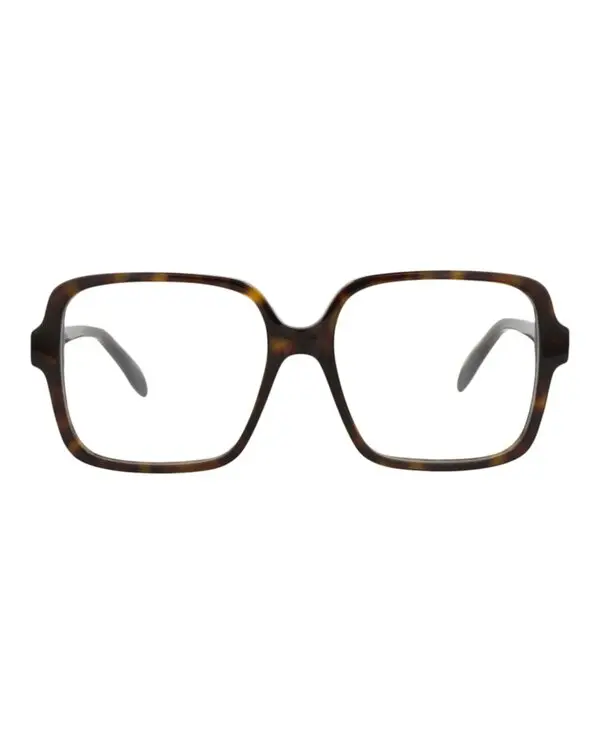 Alexander McQueen Square-frame Acetate Optical Frames - Havana Havana Transparent (am0286o/30009397/002)