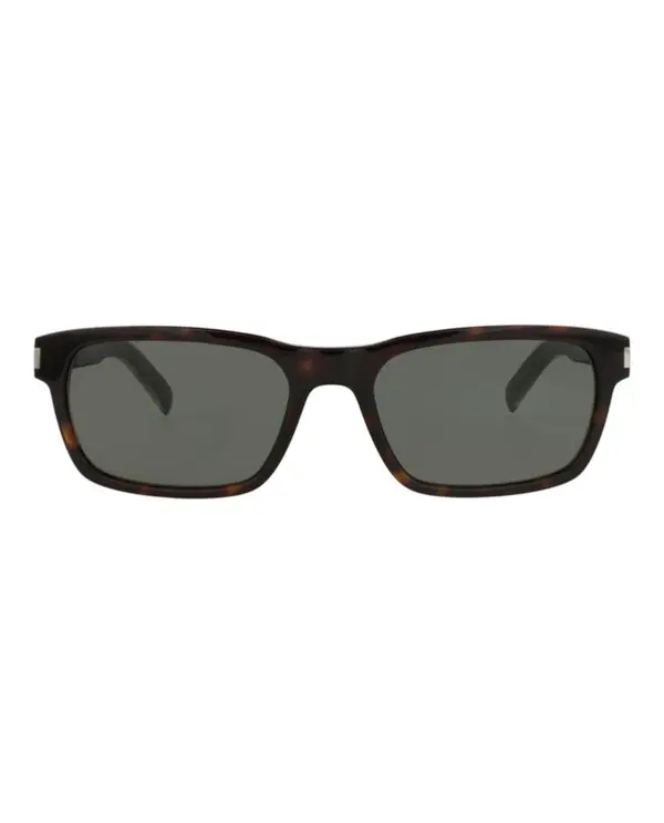 Saint Laurent Square Frame Recycled Acetate Sunglasses - Havana Crystal Grey (sl662/30015242/004)