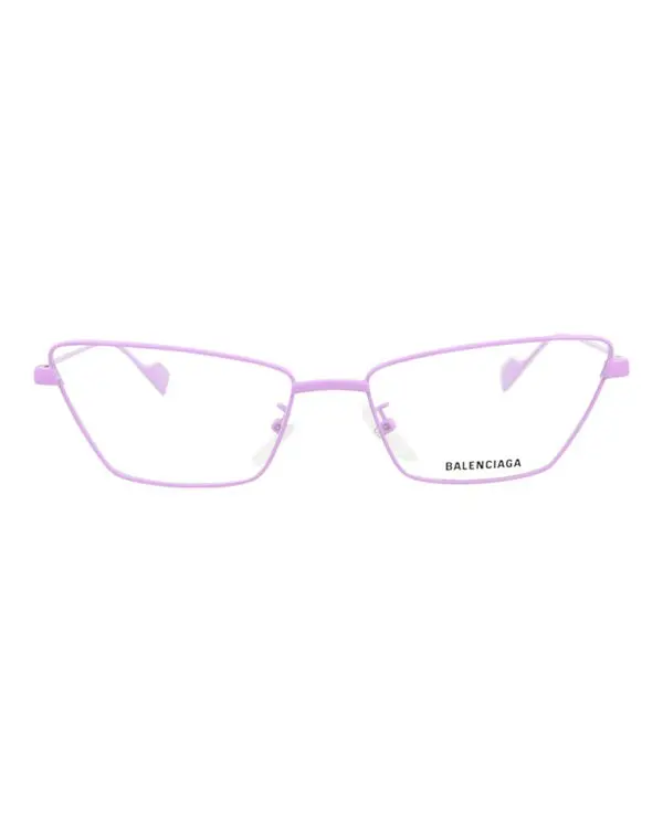 Balenciaga Cat Eyeframe Metal Optical Frames - Violet Violet Transparent (bb0091o/30008429/004)