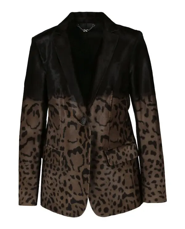 FERRAGAMO Calf Hair Leopard Blazer