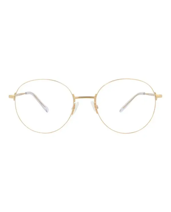 Balenciaga Round-frame Optical Frames - Gold Gold Transparent (bb0035o/30006640/003)