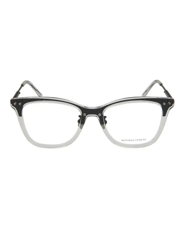 Bottega Veneta Acetate Optical Frames - Crystal Black Transparent (bv0145o/30001690/001)
