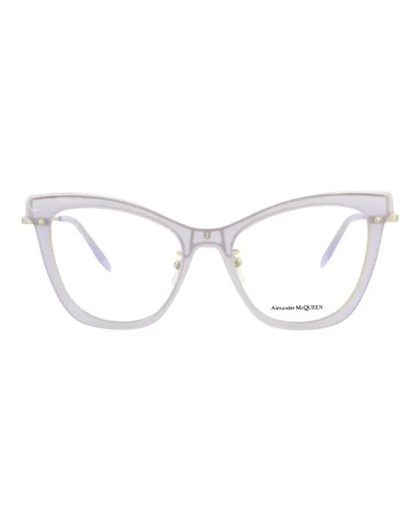 Alexander McQueen Acetate Cat Eye Optical Frames - Violet Gold Transparent (am0265o/30008684/002)