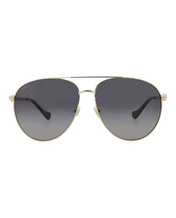Gucci Aviator Sunglasses - Gold Gold Grey (gg1088s/30012964/001)