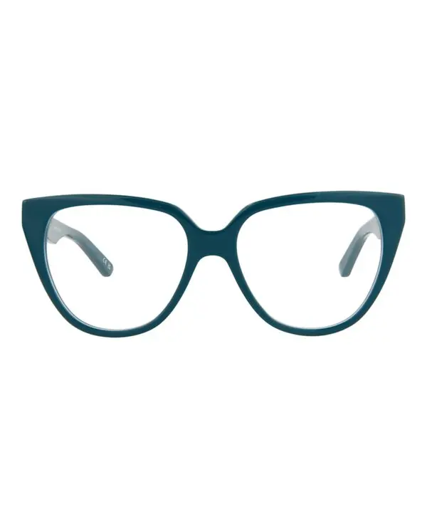 Balenciaga Cat Eye Acetate Optical Frames - Blue Blue Transparent (bb0129o/30010017/007)