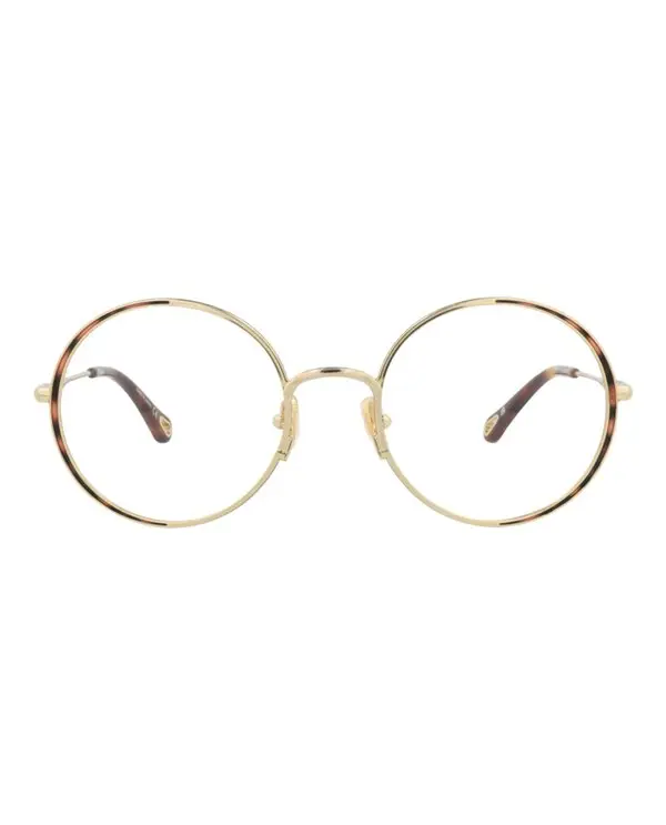 Chloé Round-frame Optical Frames - Gold Gold Transparent (ch0040o/30009842/001)