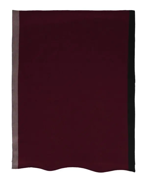 D'ESTREE Pierre Wool Scarf - Burgundy
